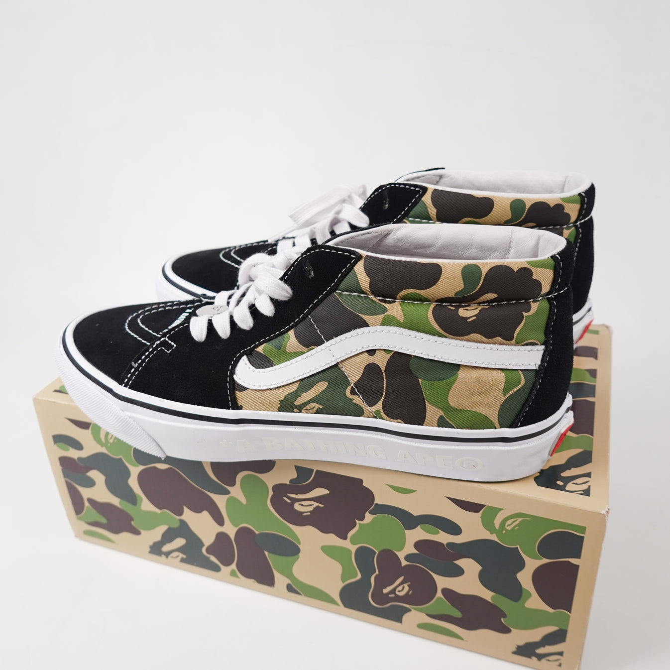 Bape Vans LX Sk8-Mid ABC Camo - Size 10.5 – Victoria Vintage